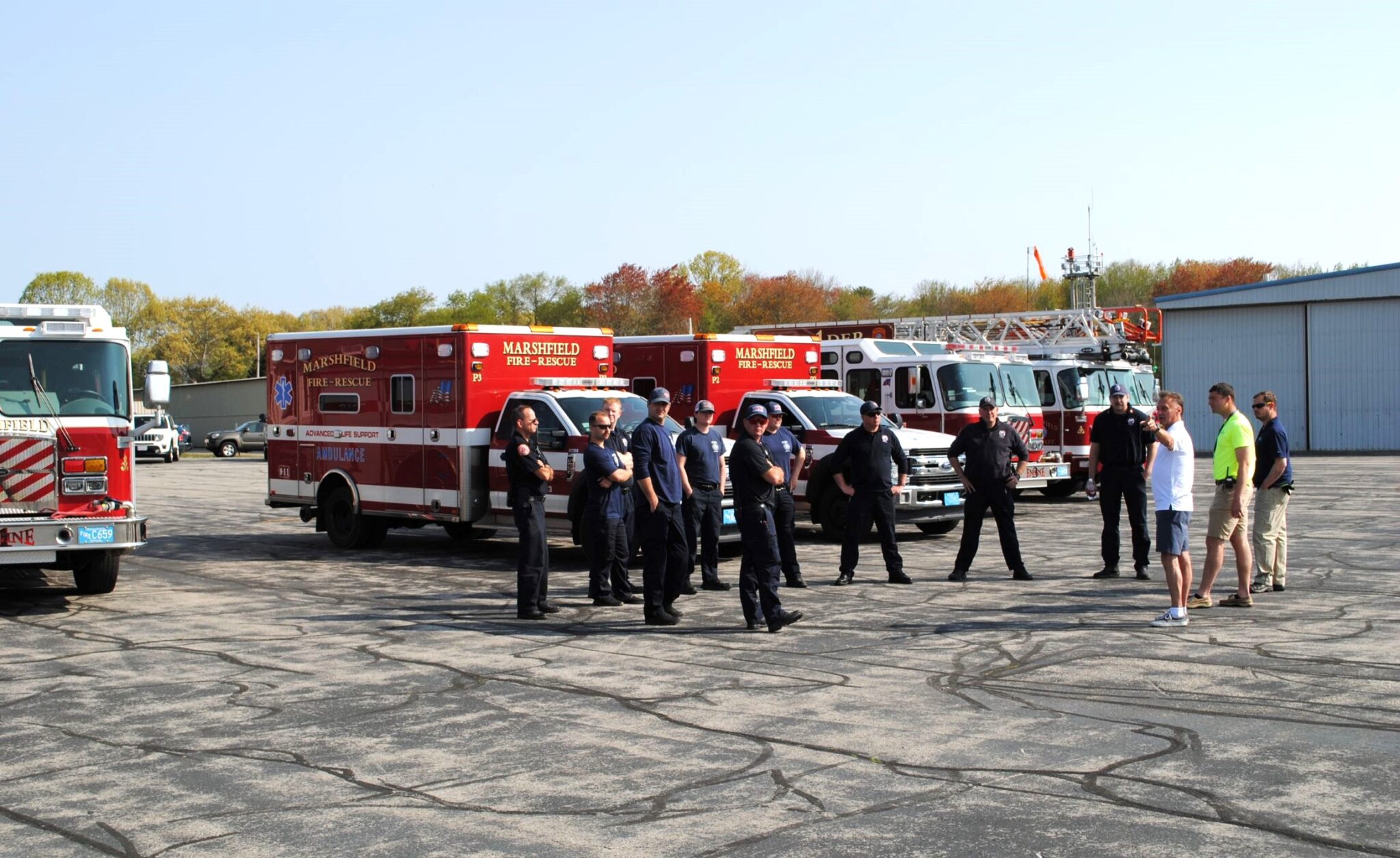 Marshfield firefighters carry out annual airport training - Shoreline ...